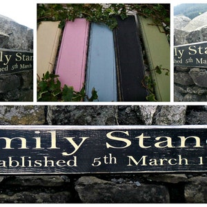 Wooden Family Sign Personalised Rustic Vintage Extra Large - Etsy UK