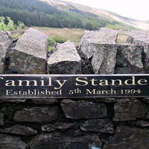 Wooden Family Sign Personalised Rustic Vintage Extra Large - Etsy UK