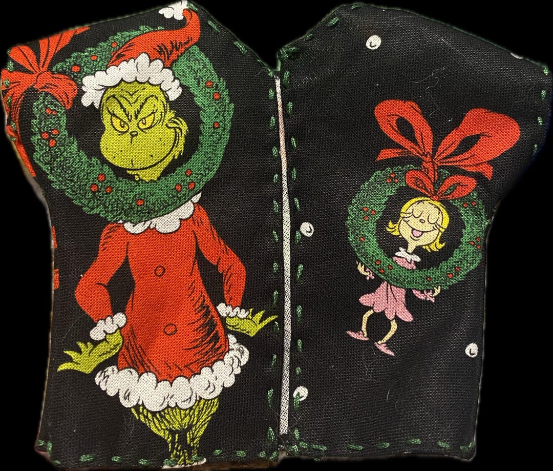 Grinch and Peanuts Coats! Plush Dolls Holiday Coat! - Etsy