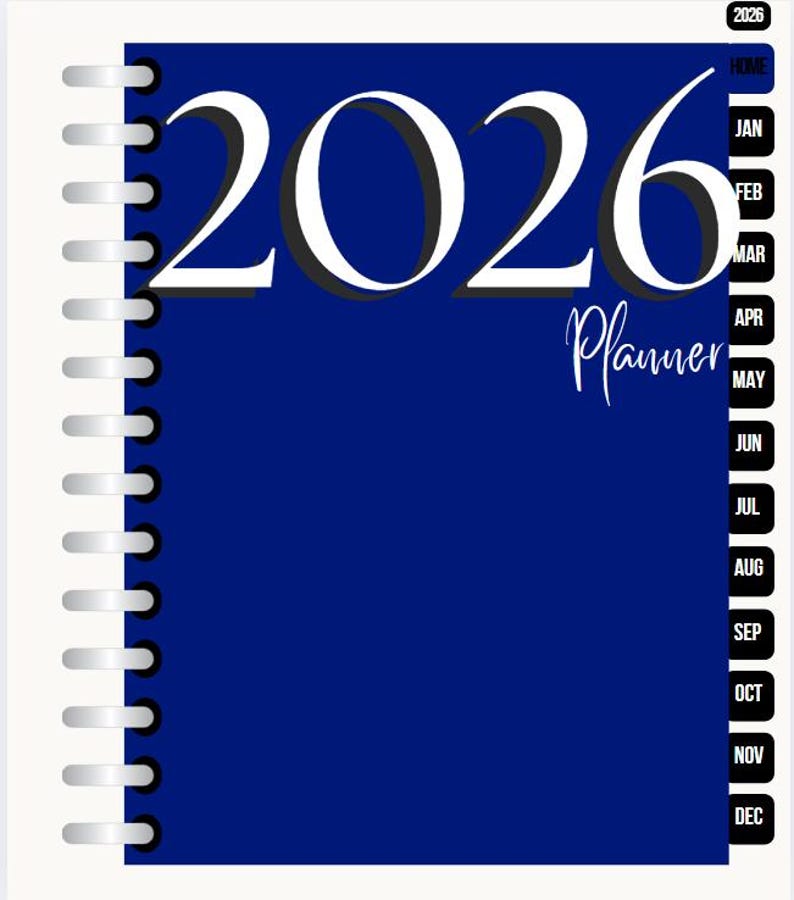 Digital Year Planner Dated 2026 iPad Goodnotes Planner Daily Yearly ...