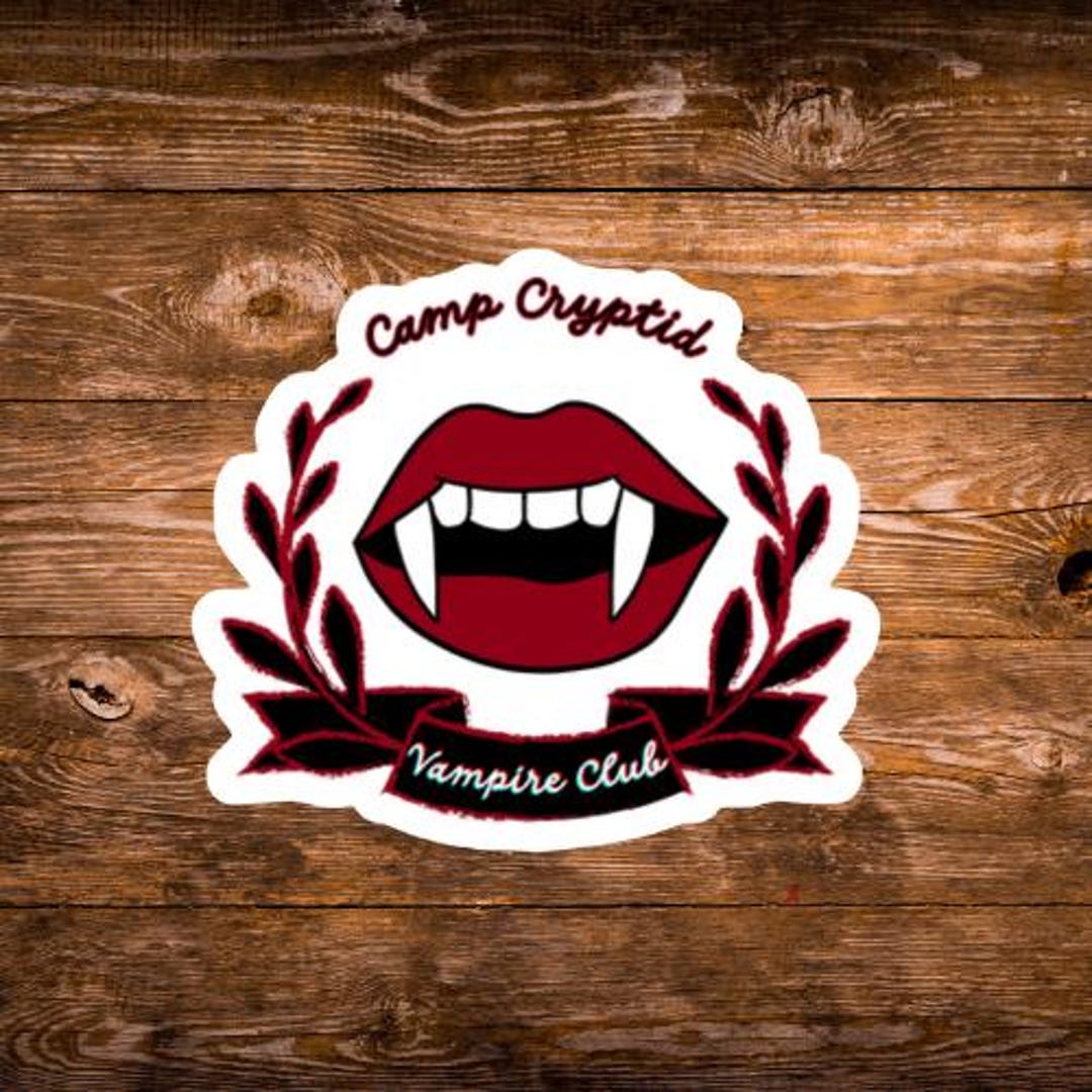 Camp Cryptid Vampire Sticker - Etsy