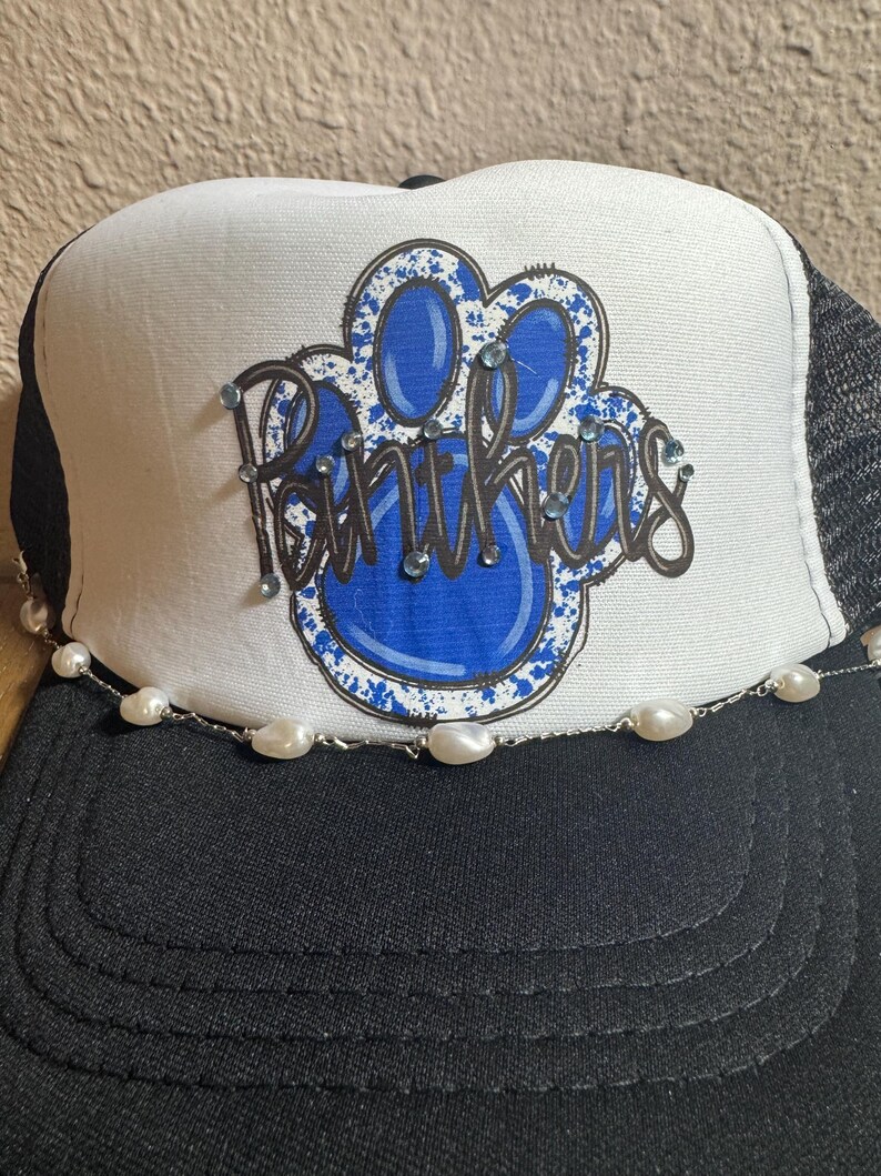 Panther Paw Kids Black Trucker Hat - Etsy