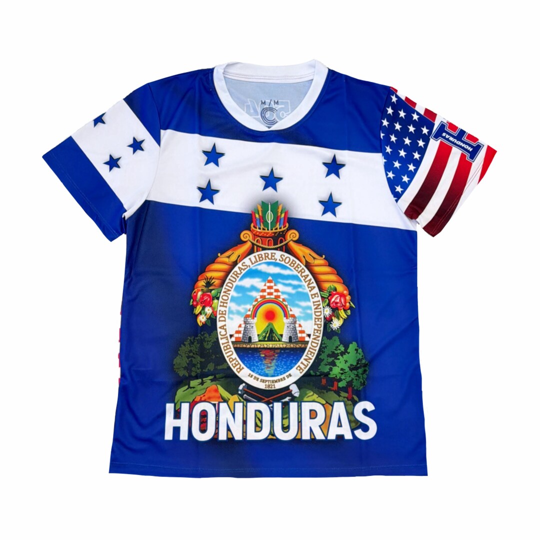 Honduras Shield National Soccer Jersey Unisex Blue Color - Etsy