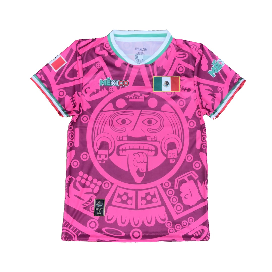 Hot Pink Azteca Calendar Mexico Soccer Jersey - Etsy