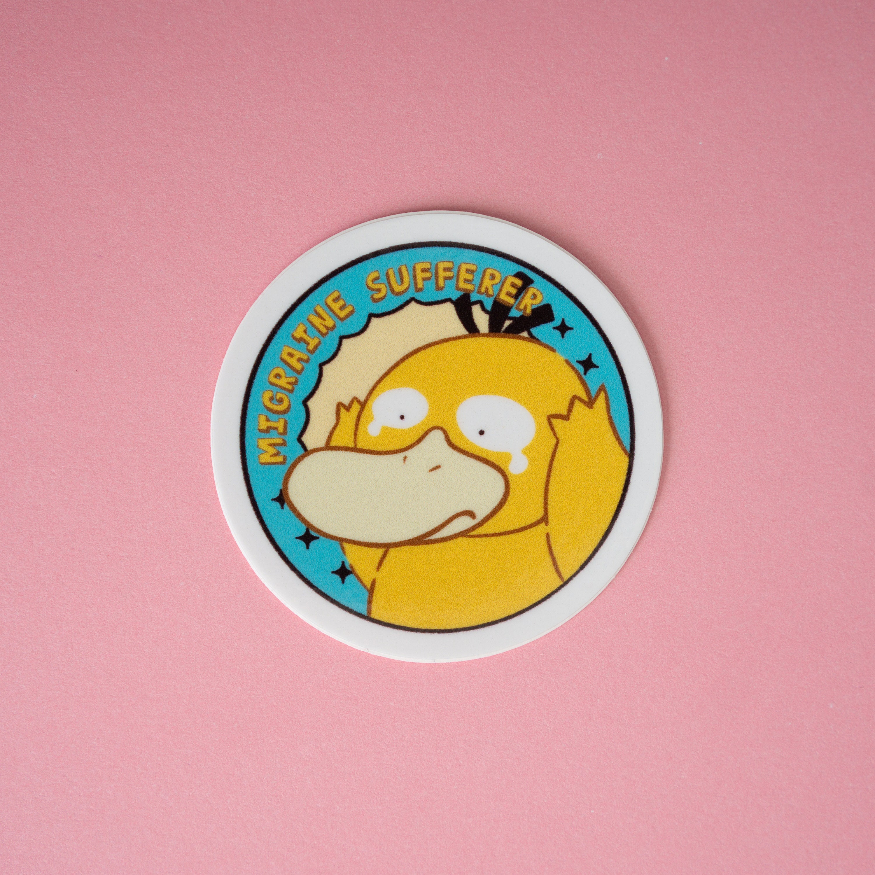 Migraine Sufferer Psyduck Sticker - Etsy