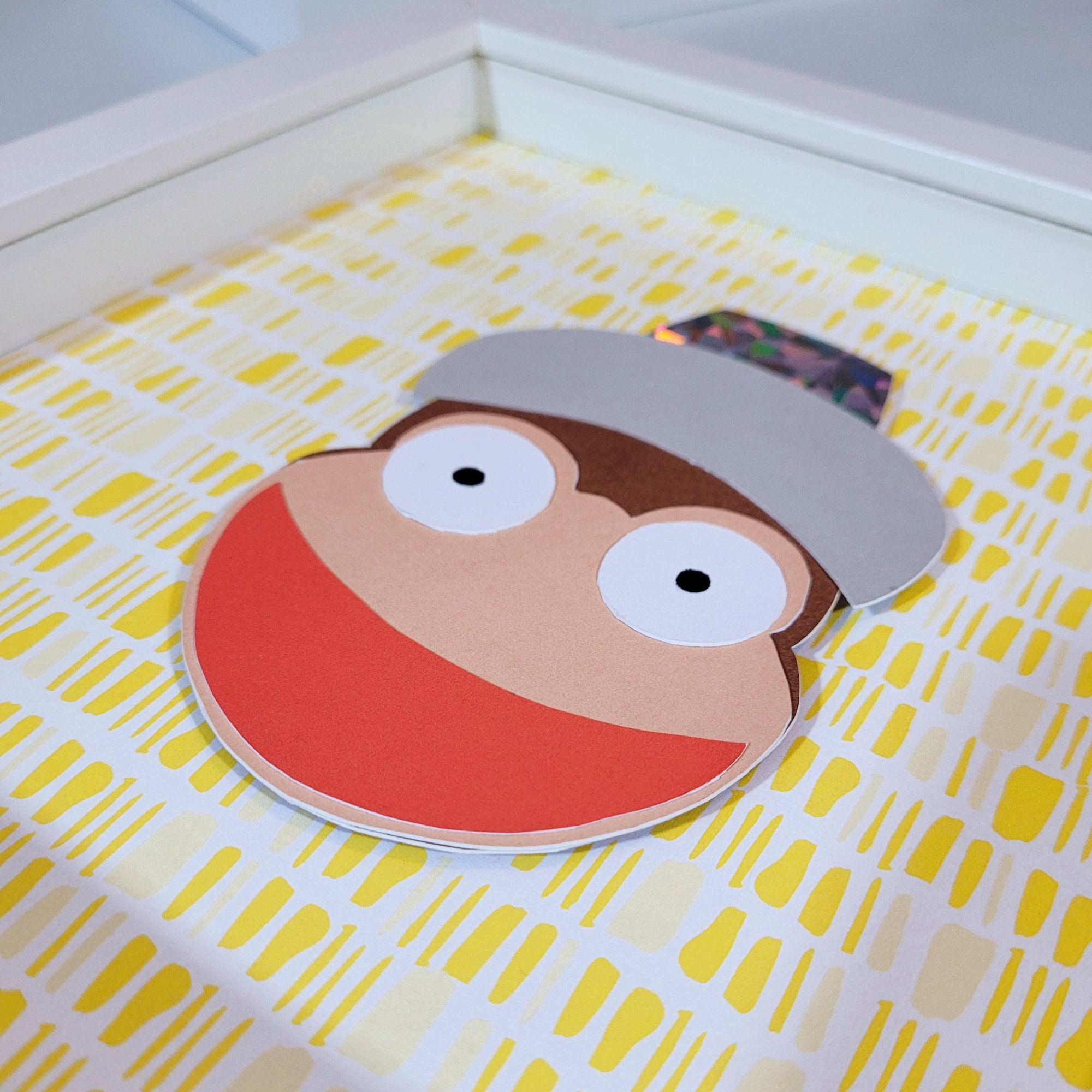 Ape Escape Holographic Papercraft Shadow Box Handmade Made-to-order ...