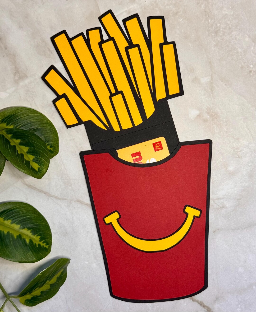 Fast Food French Fries Gift Card Holder | Mcdonalds Inspired Party ...