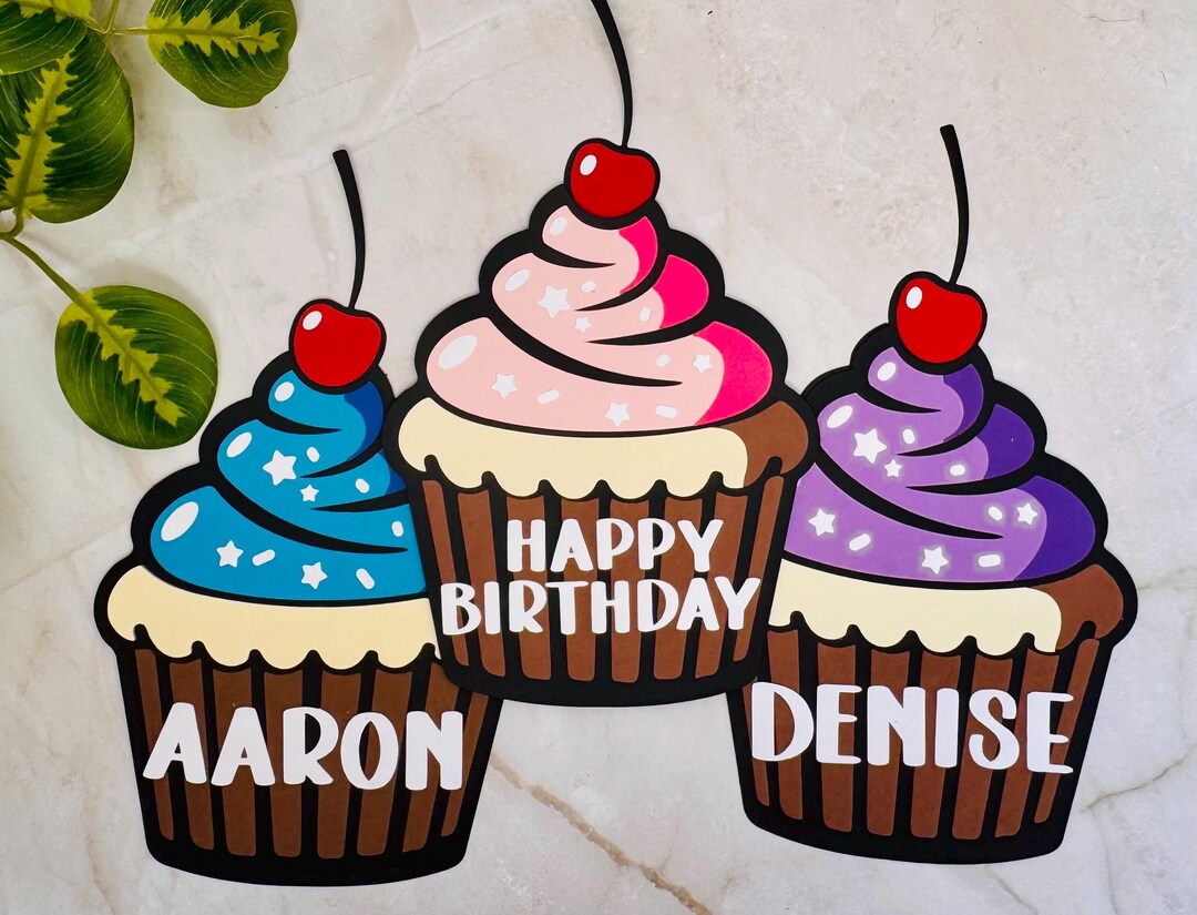 Cupcake Gift Card Holder | Custom Birthday Cupcake Gift | Fun Party ...