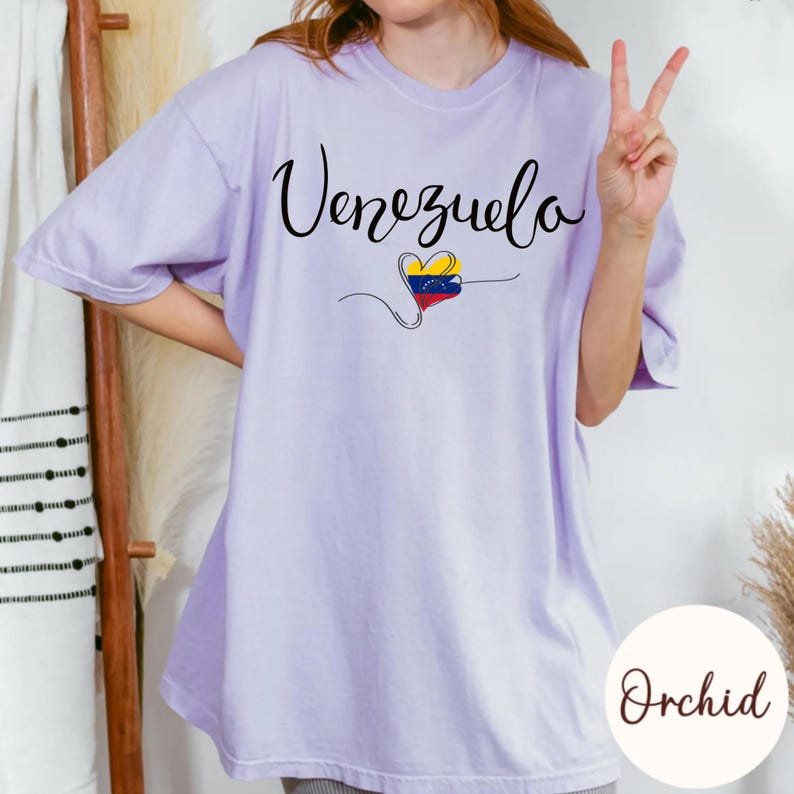 Comfort Colors® Venezuela Heart Comfort Shirt, Soft Graphic Tee ...