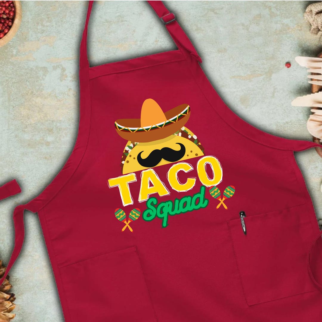 Taco Squad Apron: Cinco De Mayo Fiesta Kitchen Apron - Etsy