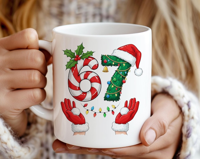 Trending Six Seven Meme PNG, Funny Mean Guy Christmas PNG, Viral 6 7 ...
