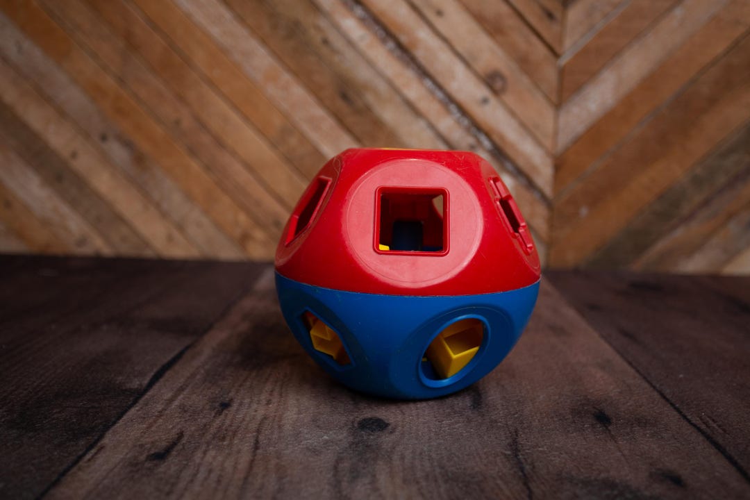 Vintage Toy Shape Sorter Ball - Etsy