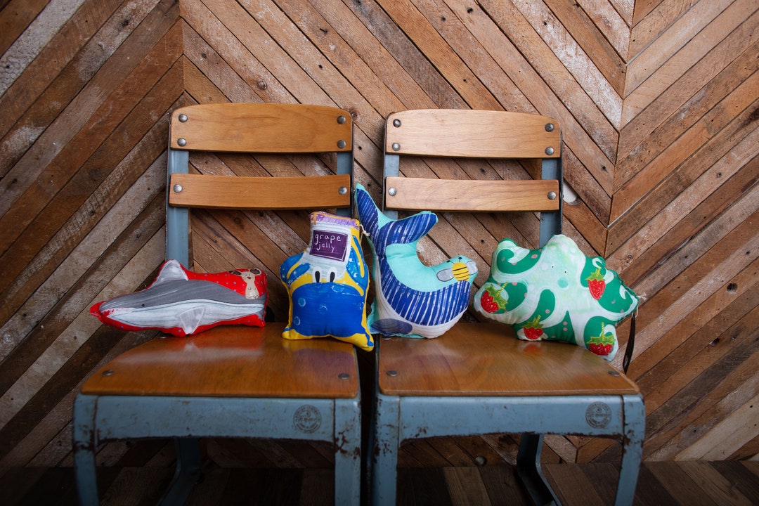 Water Animal Stuffy PLUSH Shark Crab Octopus Whale Sewn Toy Fabric ...