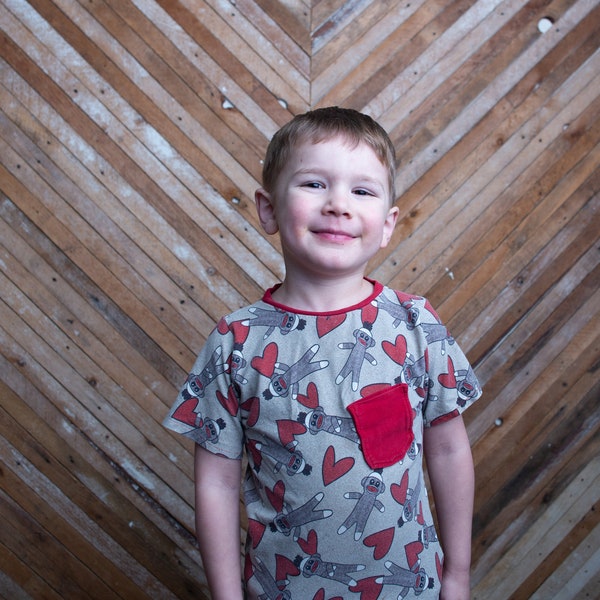 Sock Monkey T Shirt - Etsy