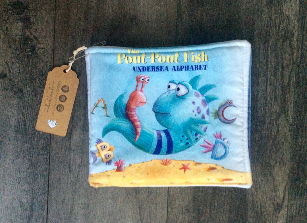 Pout Pout Fish Alphabet SOFT Book Fabric Handmade RTS - Etsy