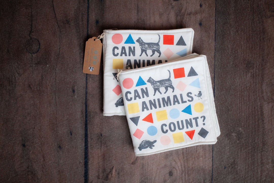 Animal 123 Counting SOFT Book Fabric Handmade RTS - Etsy