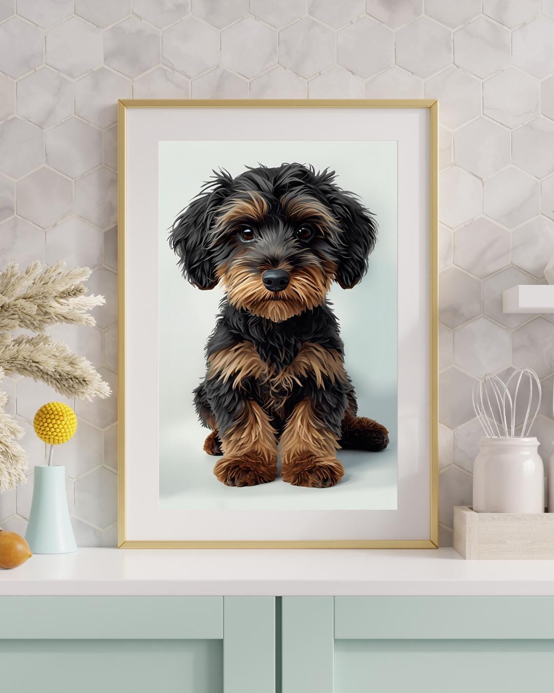 Schnoodle Graphic Wall Art – Dog Print Home Decor - Etsy