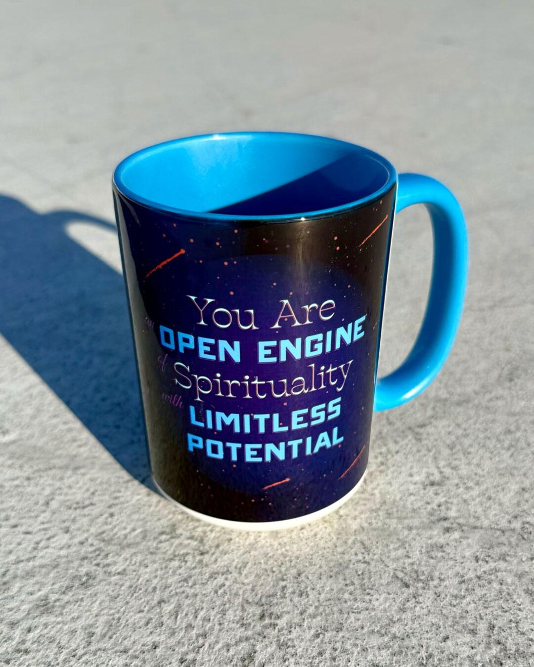 Boundless Spirit Inspirational Quote Mug – 11oz & 15oz Accent Coffee ...
