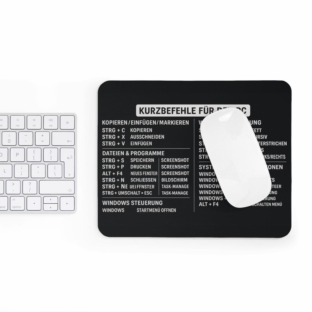 Mousepad With Keyboard Shortcuts for PC - Office & Home Office ...