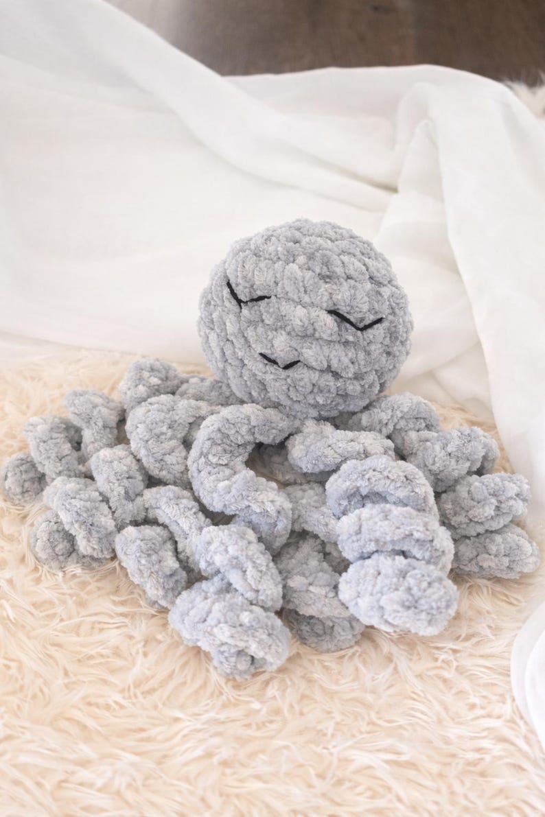 Crochet Octopus Comfort Toy for NICU & Preemie Babies – Soft Handmade ...