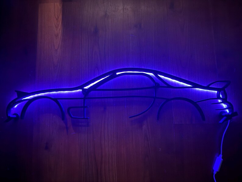 Mazda RX7 FD3S JDM Rgb LED Neon Backlit Wall Art - Etsy