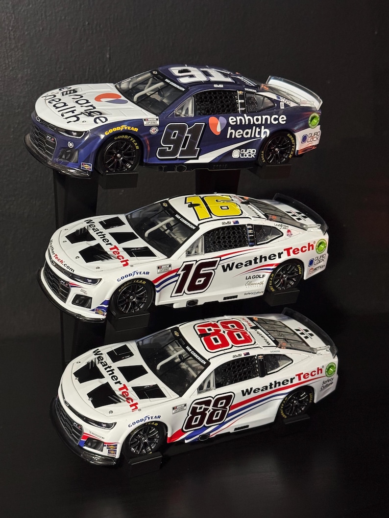 3D Printed 3 Tier Angled 1/24 Scale Nascar Diecast Display Stand NO ...