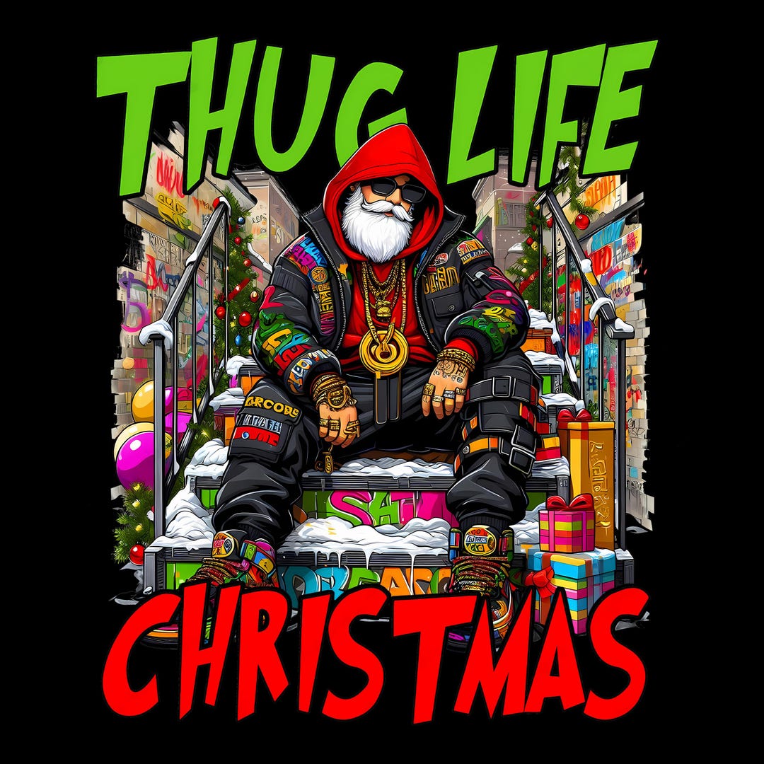 Funny Holiday “thug Life” Christmas Squad PNG | Digital Download ...