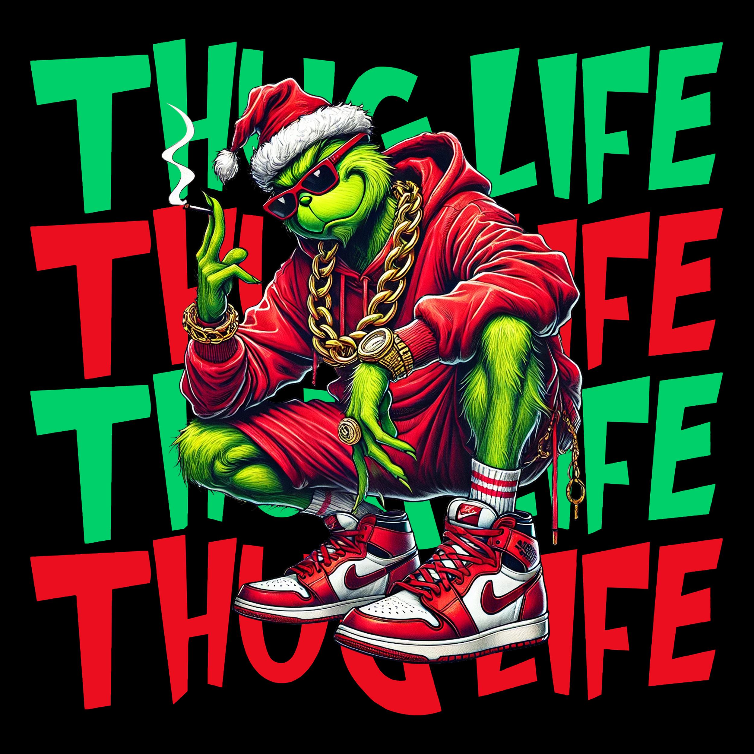 Funny Christmas “thug Life” Holiday Saving PNG | Sublimation | DTG/DTF ...