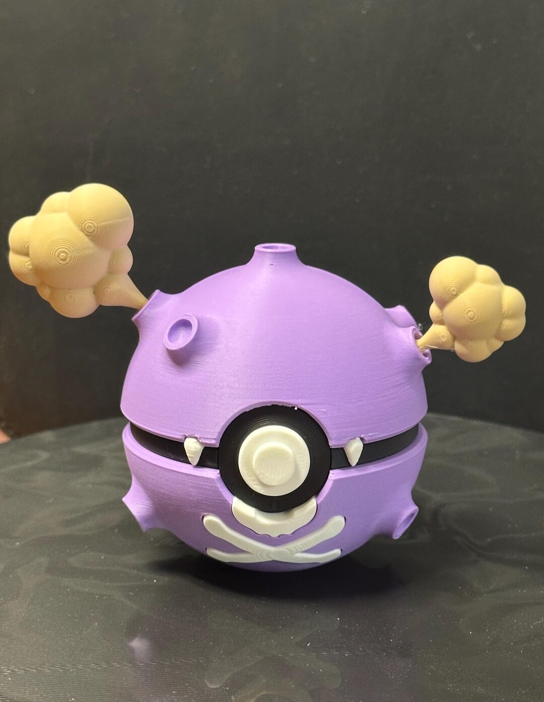 3D Printed Koffing Poké Ball - Etsy