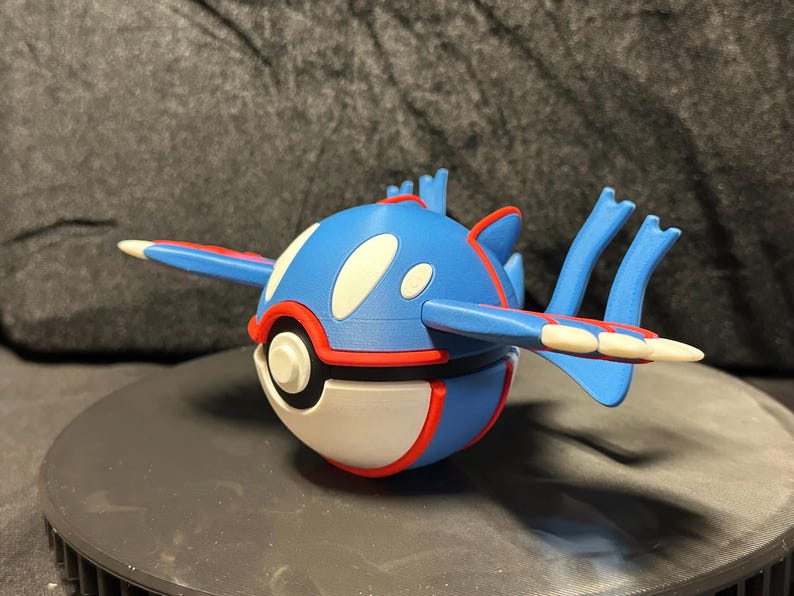 3D Printed Kyogre Pokeball - Etsy