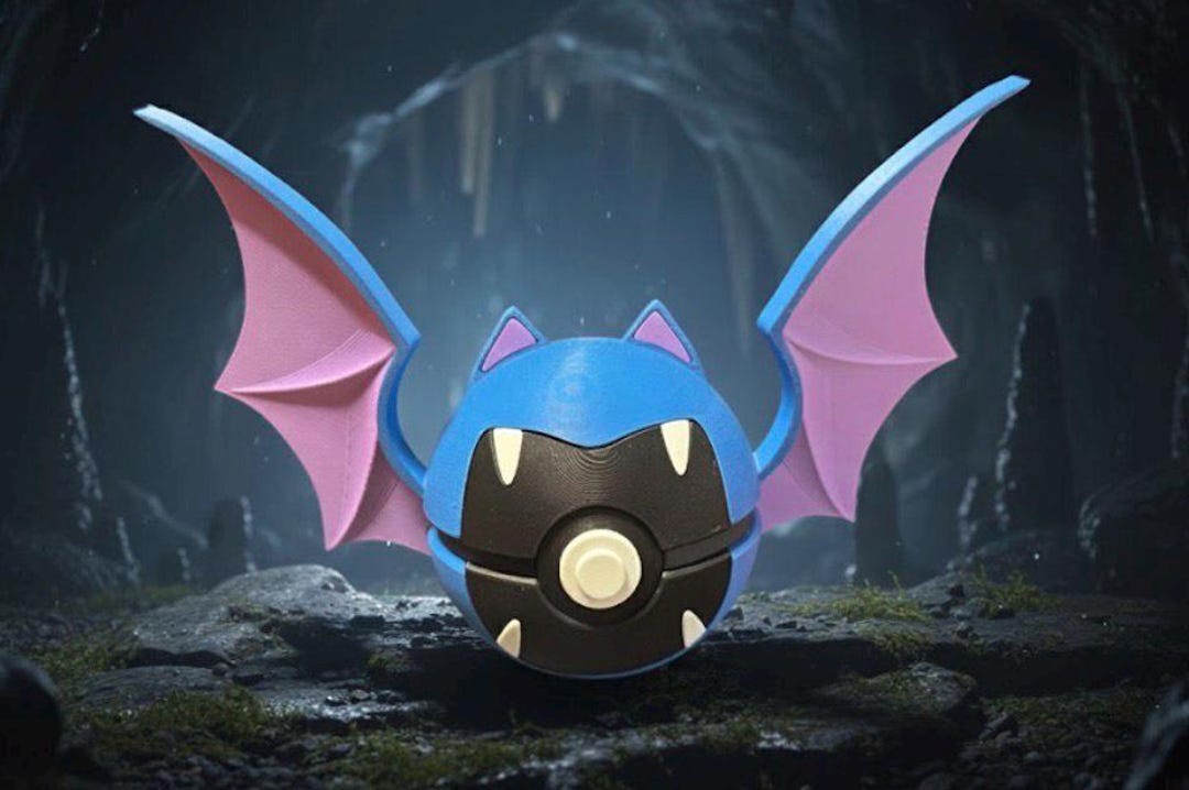 3D Printed Golbat Evolution Poké Ball - Etsy