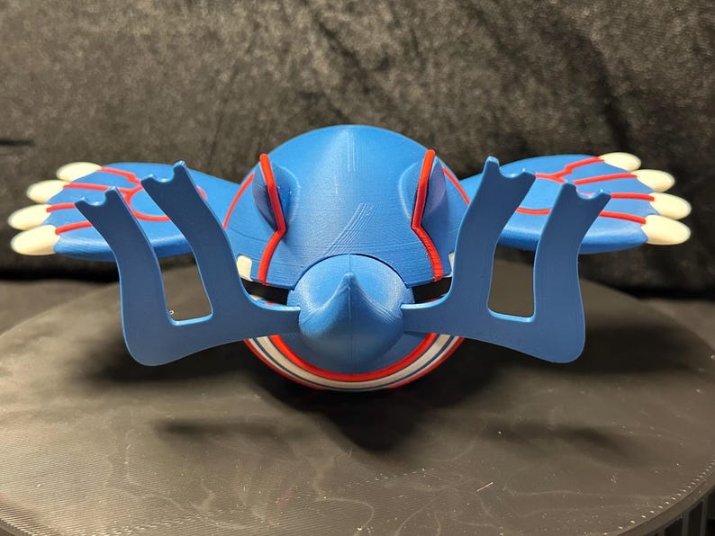 3D Printed Kyogre Pokeball - Etsy