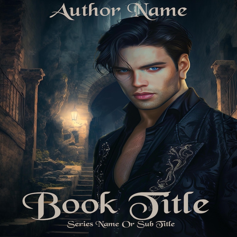 Dark Prince Fantasy Book Cover Design | Premade Ebook Cover for Self ...