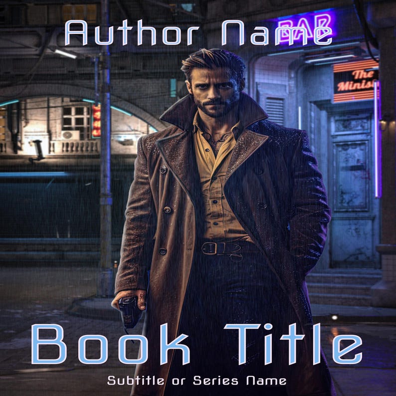 Blade Runner Fantasy Book Cover Design | Premade Ebook Cover for Self ...