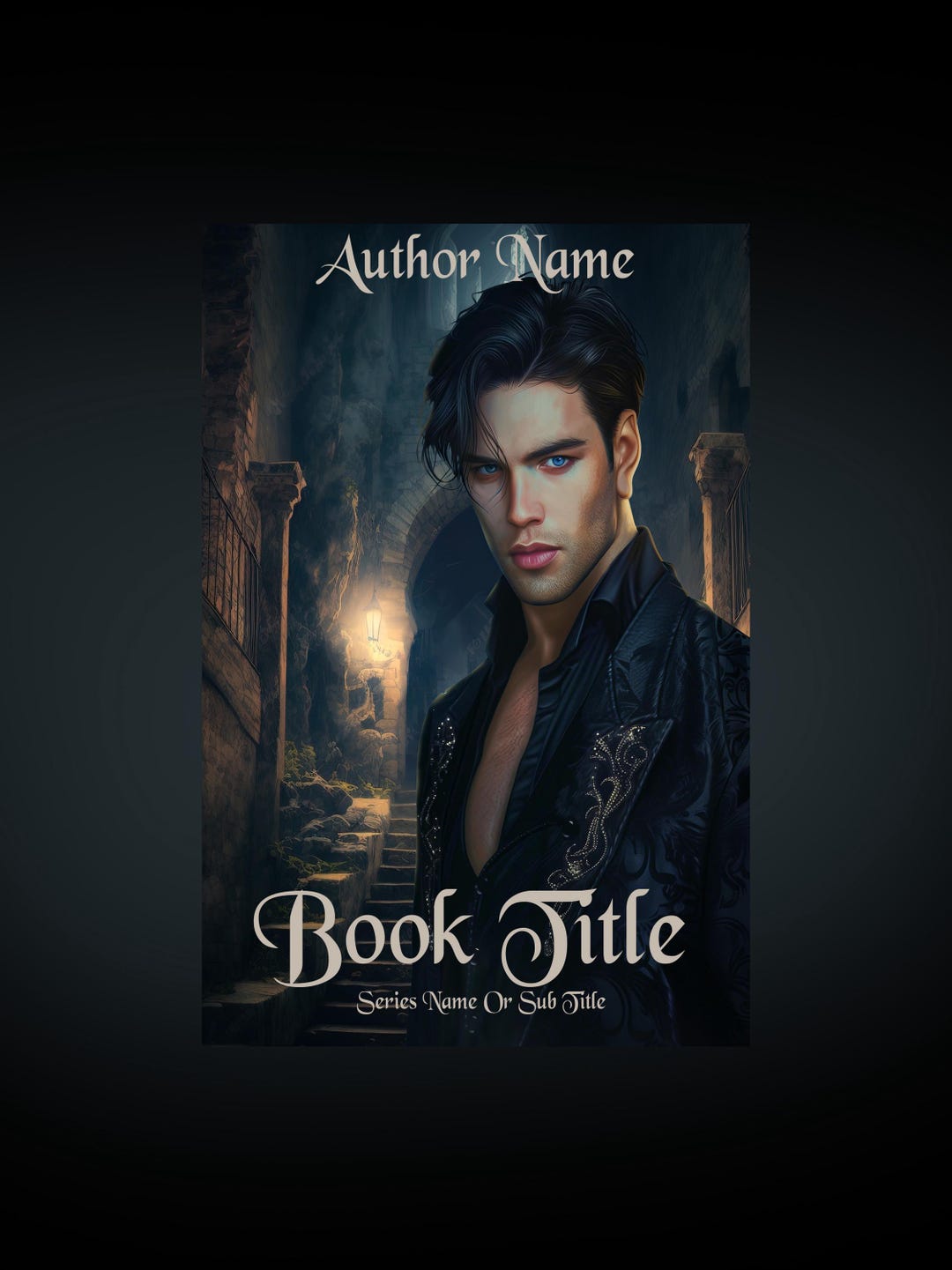 Dark Prince Fantasy Book Cover Design | Premade Ebook Cover for Self ...