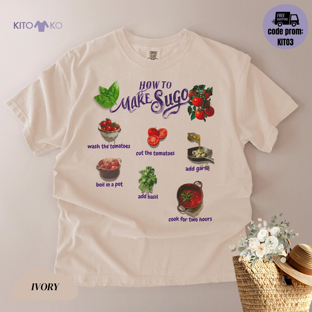 How to Make Sugo Shirt, Italian Tomato Sauce Recipe Tee, Vintage ...