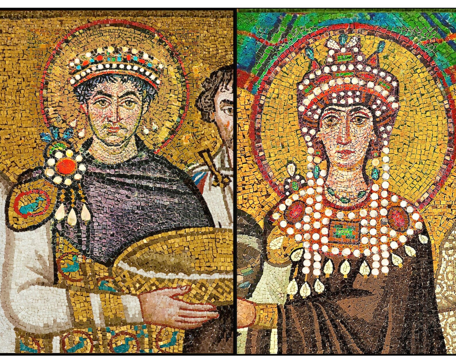 JUSTINIAN & THEODORA Portrait Prints of the Iconic Ravenna - Etsy UK