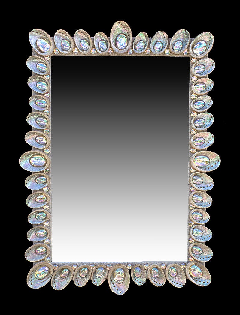 SHELL MIRRORS Custom Made & Designed to Your Size Color | Etsy