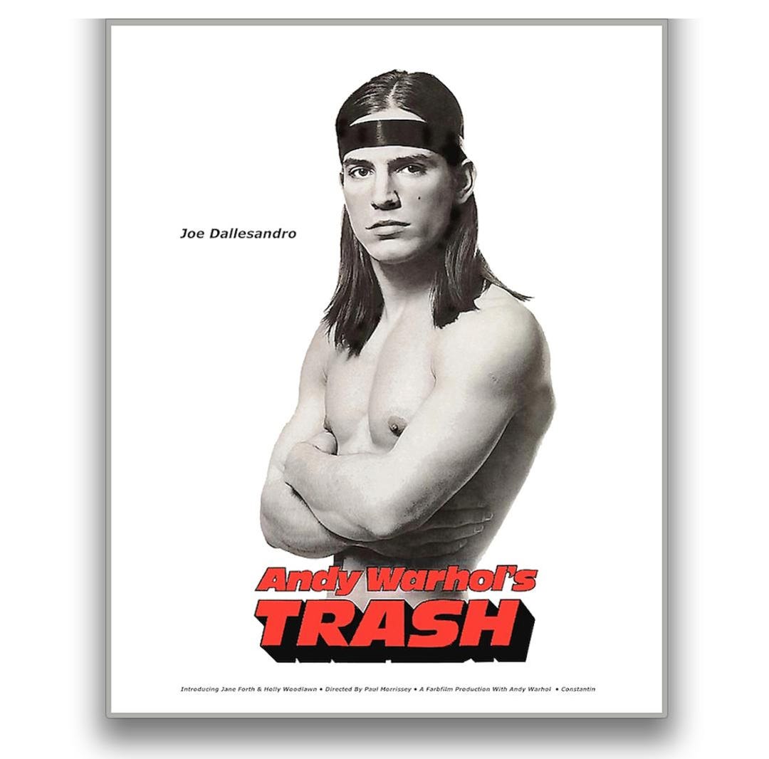 JOE DALLESANDRO • Andy Warhol's TRASH • the 1970s Iconic Film Poster ...