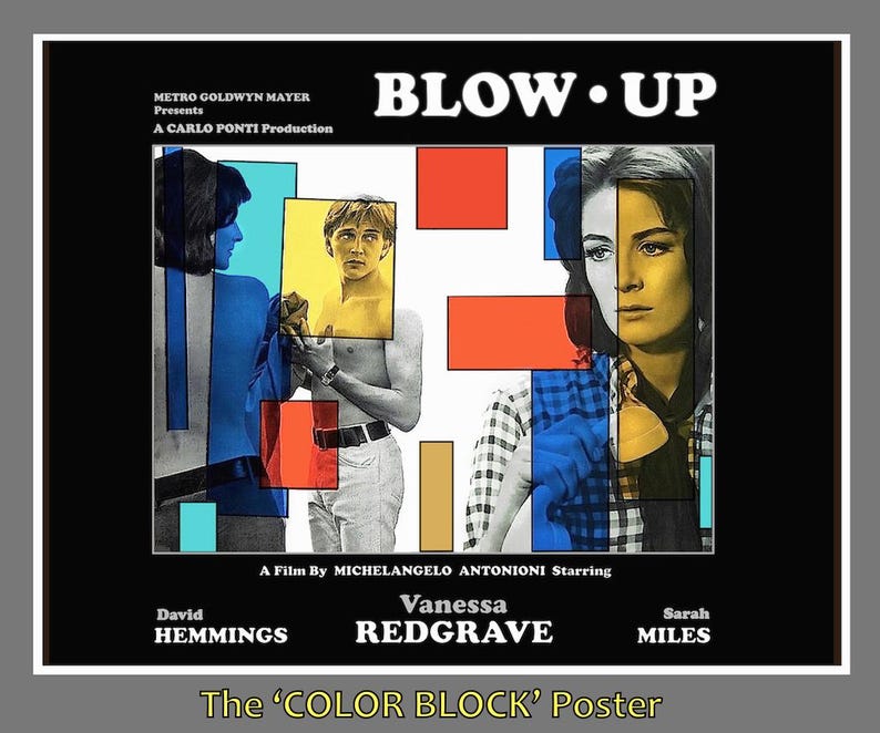 BLOW UP • Re-imagined • A HQ Poster Print Reproduction of the 1966 ...