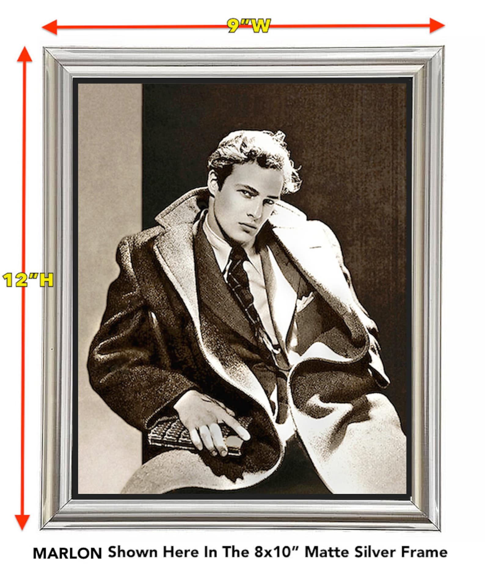 MARLON BRANDO Rare & CLASSIC Portraits Printed on High | Etsy