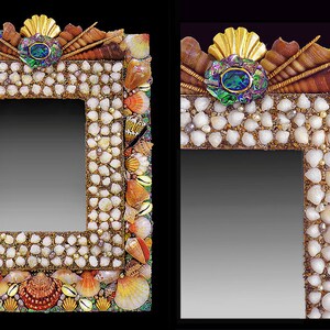 SHELL MIRRORS Custom Made & Designed to Your Size, Color, Shape Allow 6 ...