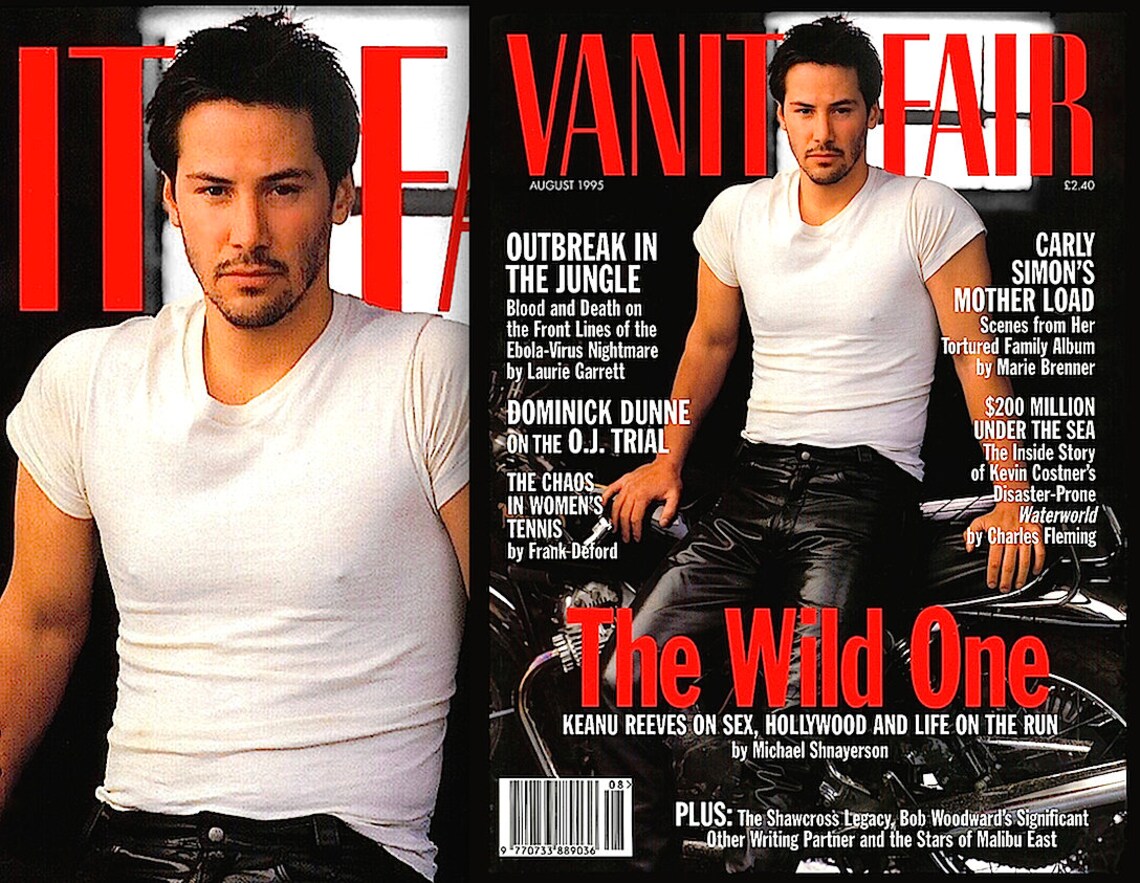 KEANU REEVES Classic Vanity Fair COVER Poster Print | Etsy