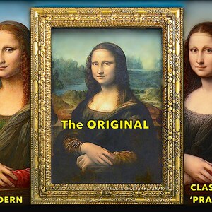 MONA LISA Three Different Print Replica Prints Digitally Restored on ...