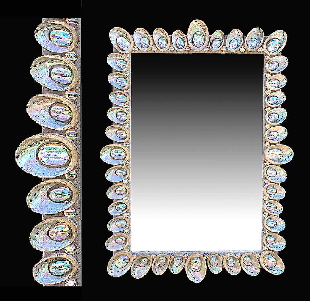 SHELL MIRRORS Custom Made & Designed to Your Size, Color, Shape Allow 6 ...