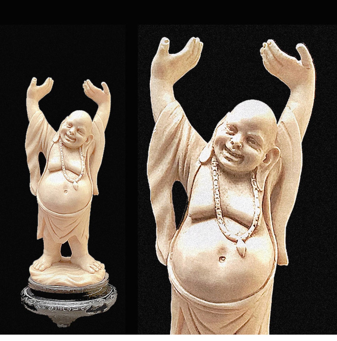 Vintage 1950s Hoi Toi - JOLLY BUDDHA Figure • Hand Cast Resin • FUN and ...