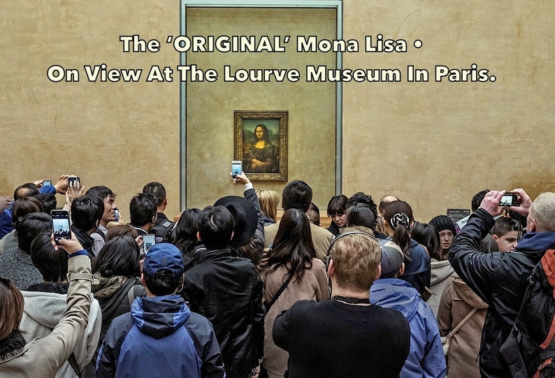 MONA LISA Three Different Print Replica Prints Digitally - Etsy