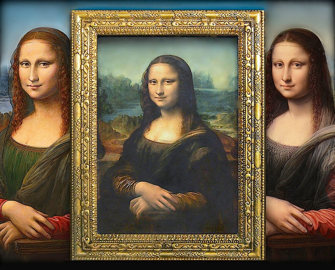 MONA LISA Three Different Print Replica Prints Digitally - Etsy