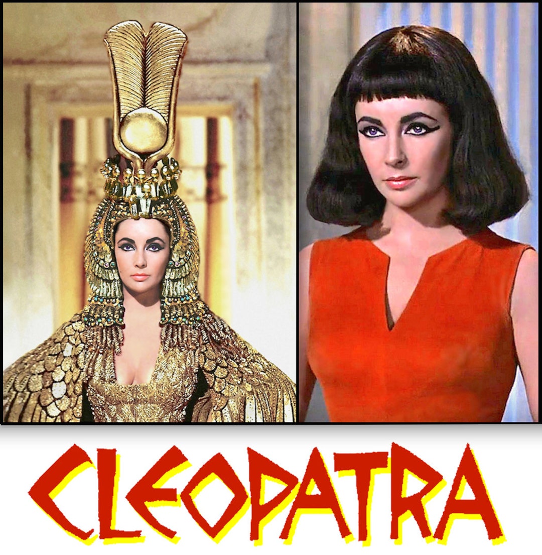 ELIZABETH TAYLOR as CLEOPATRA • Rare, Classic 1963 Portraits • on High ...