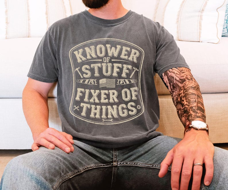 Comfort Colors® Mechanic Shirt, Knower of Stuff Fixer of Things Tee ...